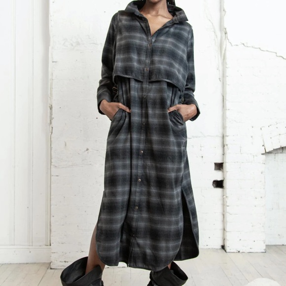 Nicholas K | Dresses | Nwt Nicholas K Ronin Plaid Convertible Shirt ...